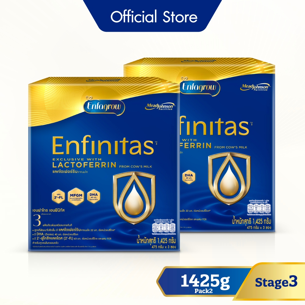 นมผงเอนฟาโกร เอนฟินิทัส สูตร3 นมผง เด็ก นมเอนฟาโกร enfa Enfinitas ชนิด ...