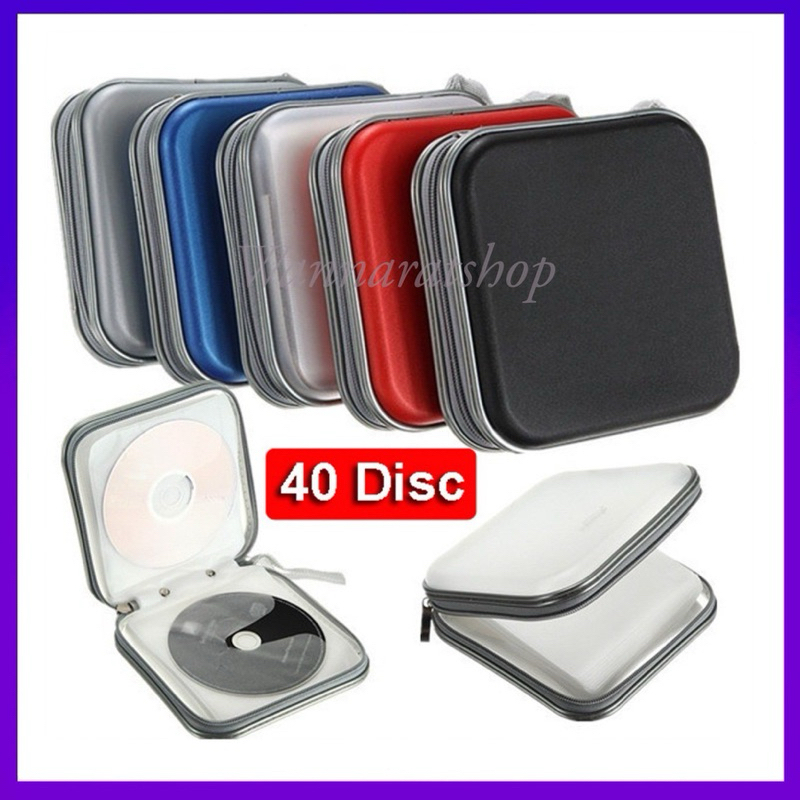 กล่องกระเป๋าใส่แผ่น CD / VCD / DVD 40 แผ่น /80 แผ่น 176E กล่องหนาใส้หนา ...