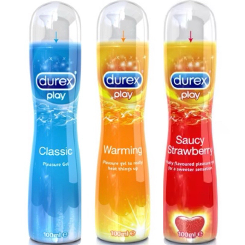 Durex เพลย์ วอร์มมิ่ง / คลาสสิค / สตรอเบอร์รี่ เจลหล่อลื่น 100ml สูตร ...