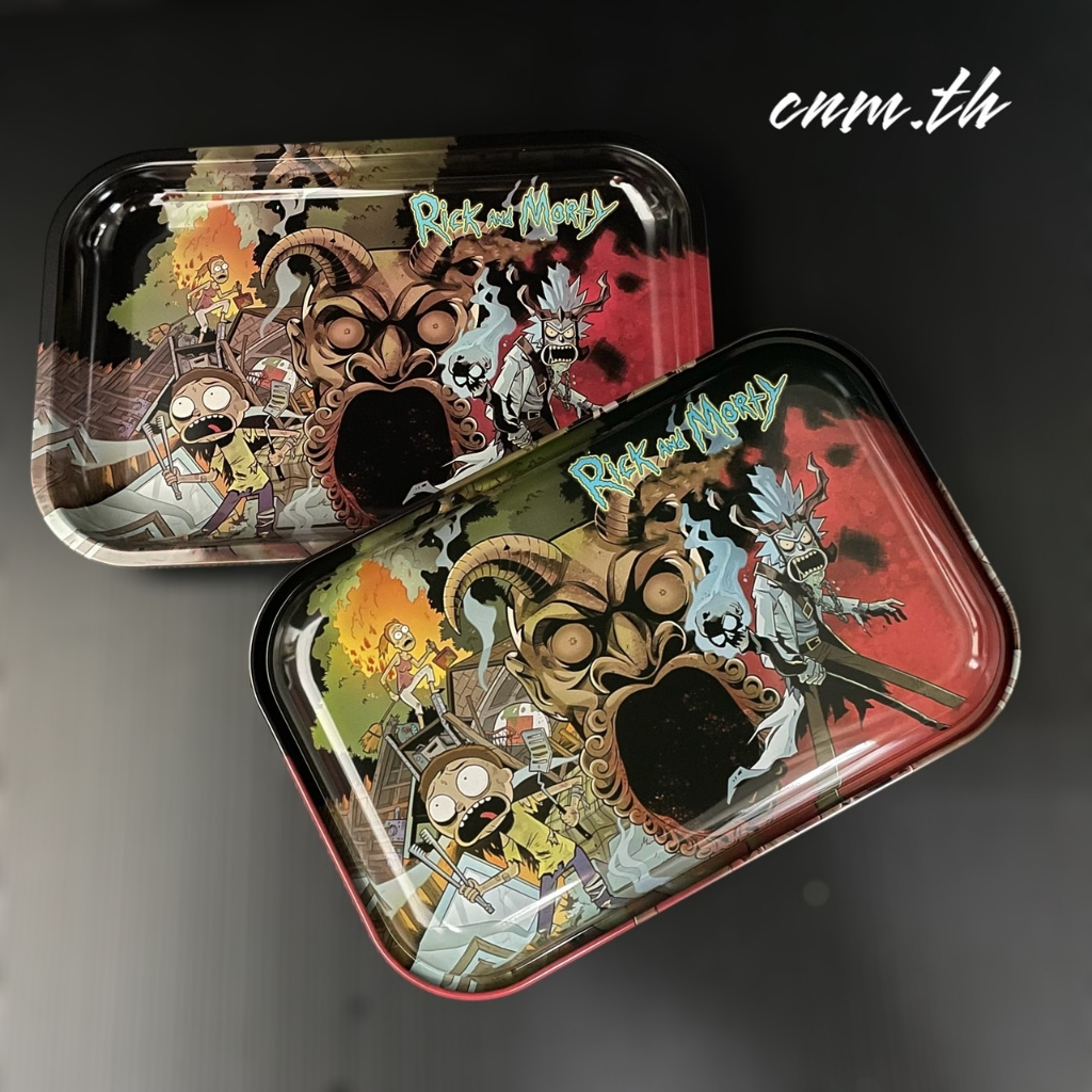 ถาด28*18cm ยำสมุนไพร RAW Metal Rolling Tray อเนกประสงค์ แผ่นดีบุก ลาย ...