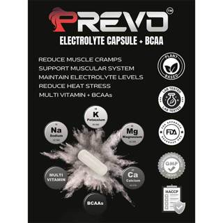 Prevo Caps Electrolyte Capsules + BCAA แคปซูลเกลือแร่ ช่วยป้องกันตะคริว ...