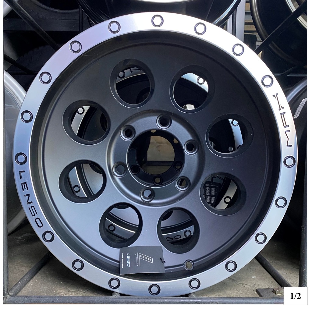 ล้อแม็กขอบ 16 Lenso Max-1 แท้ สีดำด้าน 6รู ออฟเซต16x8 (ราคารวม4วง) หล่อเข้มแบบสายโหด ลุยโลดได้ ...