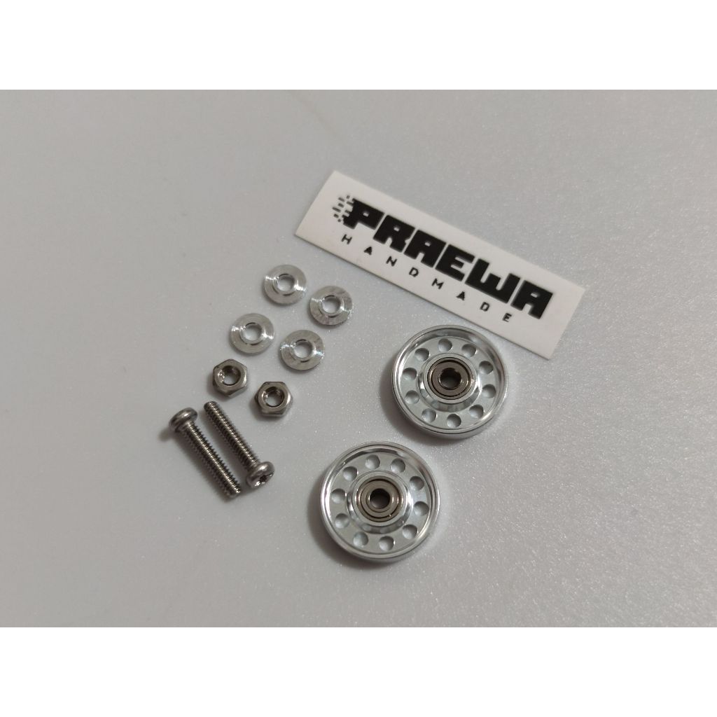 โรลเลอร์เจาะรู 13mm - Mini4WD Lightweight 13mm Aluminum Ball-Race ...