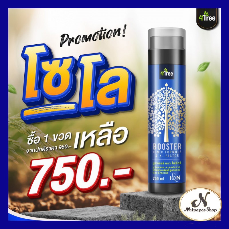 4tree BOOSTER ทำให้พืชแข็งแรงโตไว ลดการหลุดร่วงของดอกและผล นวัตกรรมสารสกัดจากไคโตซาน สูตรอิออน ...
