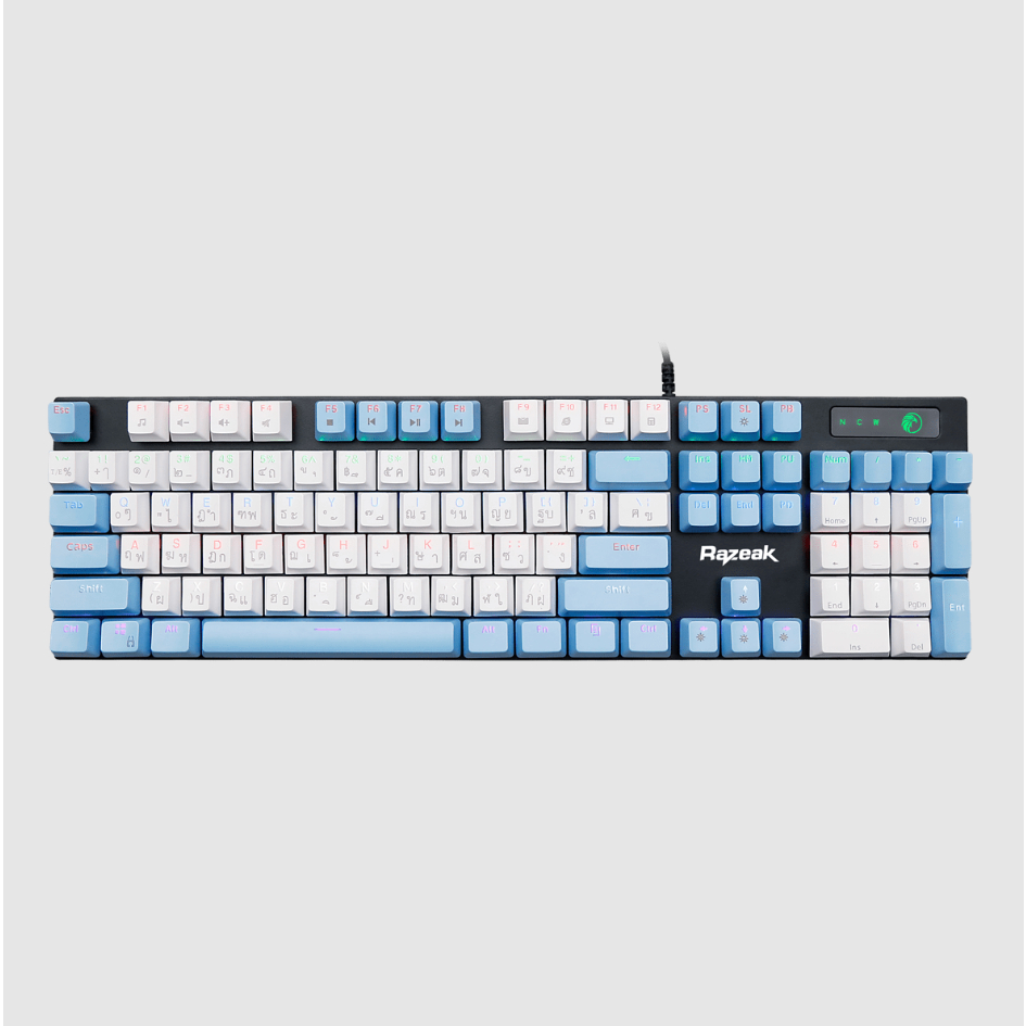 Razaek RK-X61 Pantheon Metal Mechanical Gaming Keyboard คีย์บอร์ด ...