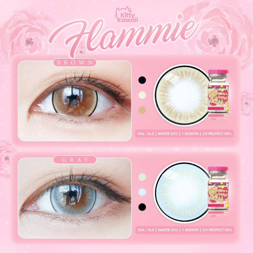 🔥คอนแทคเลนส์ ขนาดบิ๊กอาย Flammie (kittykawaii) | Shopee Thailand