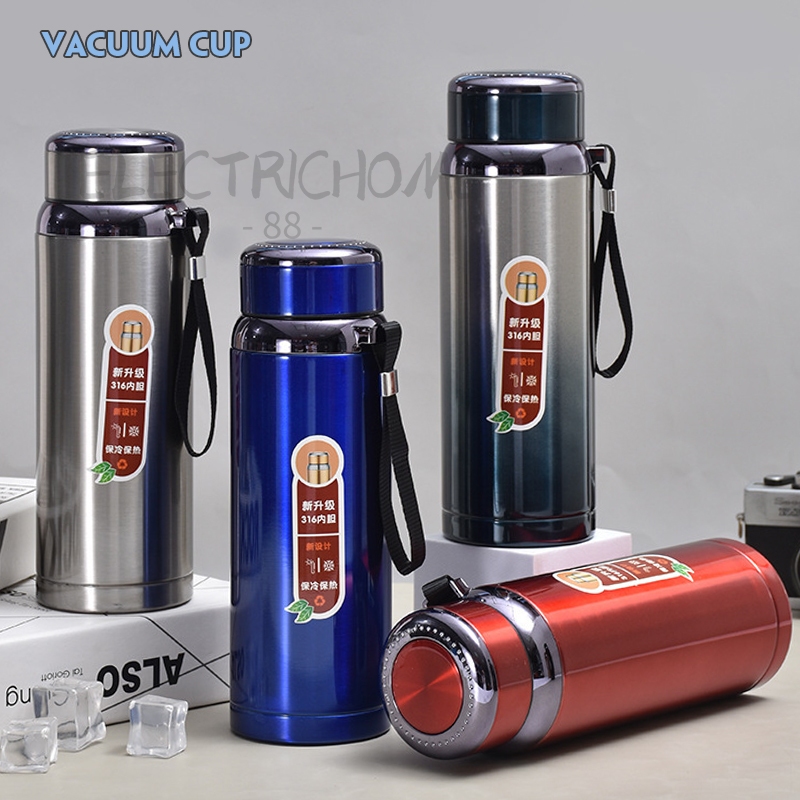 800mlใหม่กาต้มน้ำรูปดาวสแตนเลสความจุขนาดใหญ่ 316 กระติกน้ำสแตนเลส เก็บความร้อน-ความเย็น A2648 ...