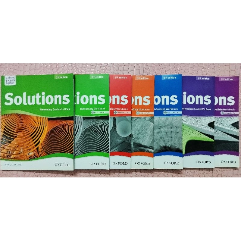 Solutions 2nd ED student's book/Workbook+CD+Answer keys | Shopee Thailand