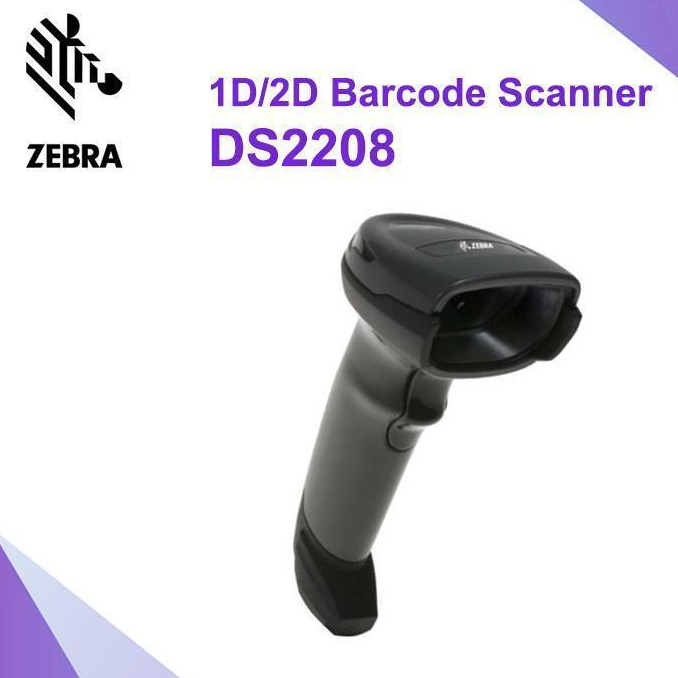 เครื่องสแกน Barcode Scanner 2D ZEBRA DS2208 Zebra DS-2208 2D มือสอง ...
