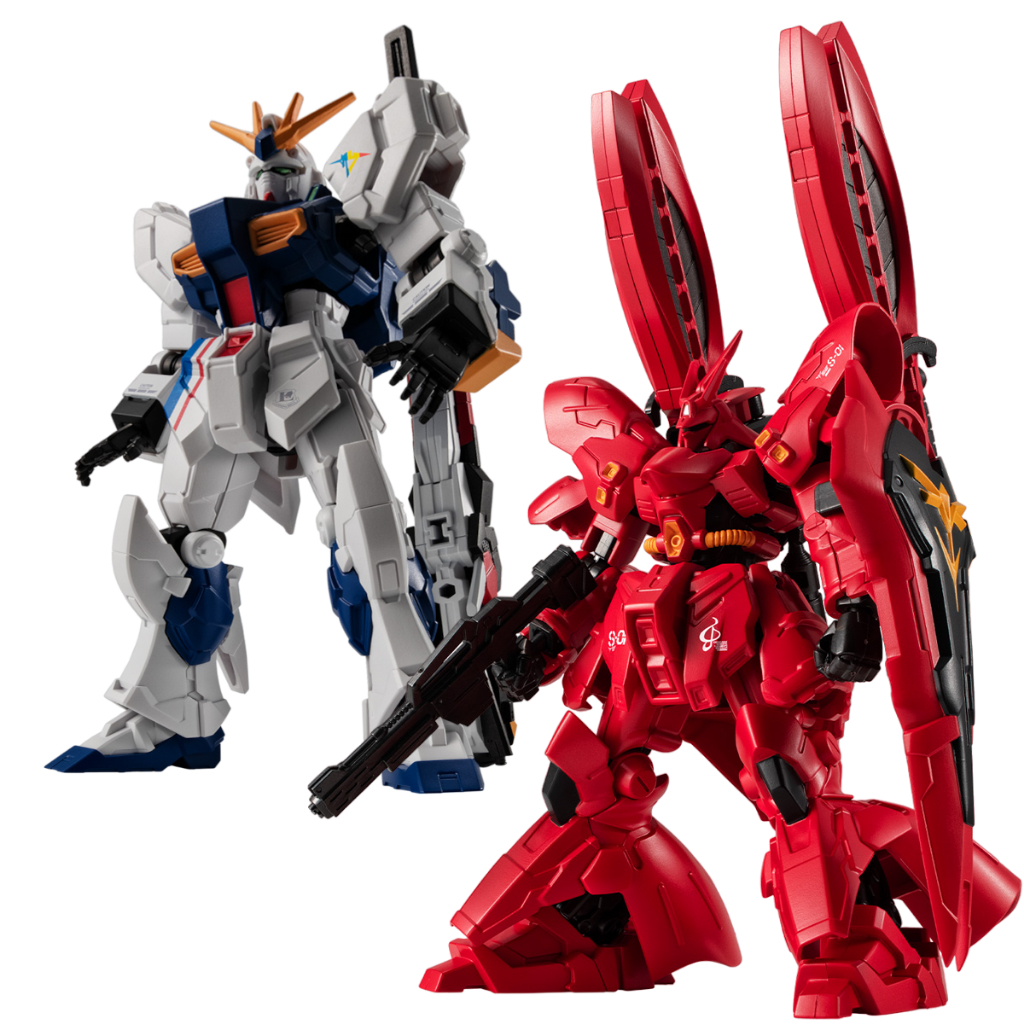 [Bandai] Gundam G Frame FA - RX-93ff v Gundam & MSN04FF Sazabi set ...