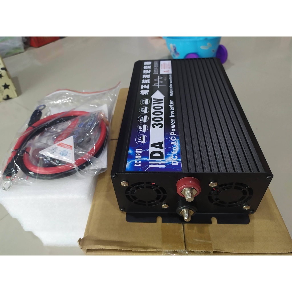 อินเวอร์เตอร์ DA inverter 3500w/3000w รุ่น12v/24v to 220v ตัวแปลงไฟ DC ...