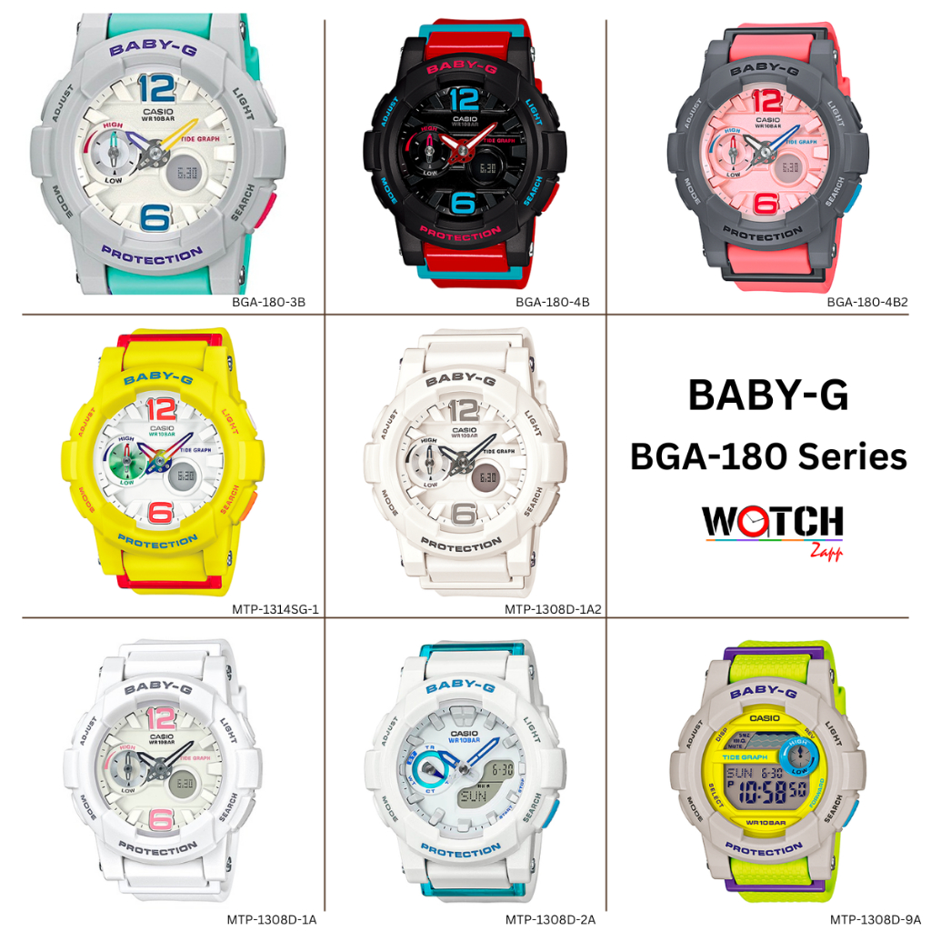 ลดล้างสต้อก!!! Clearance Casio Baby-G นาฬิกาข้อมือ สายเรซิ่น รุ่น BGA ...