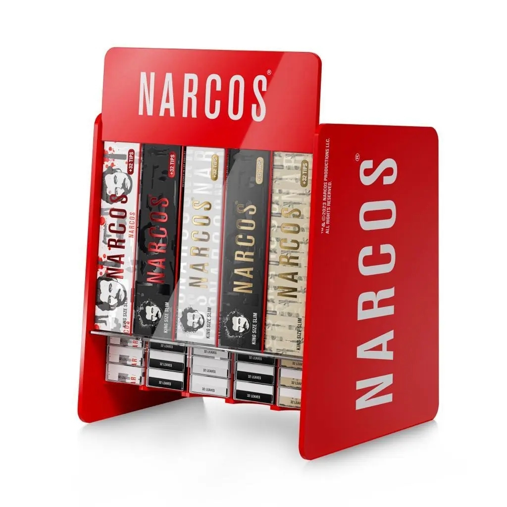 Narcos rolling papers display stand Size 232x168x148นาร์โคสชั้นวาง ...