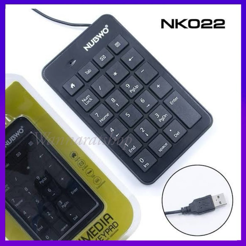 NUBWO NK-22 NK-105 คีบอดตัวเลขมีสาย USB Keyboard NUMERRIC KEYPAD | Shopee Thailand