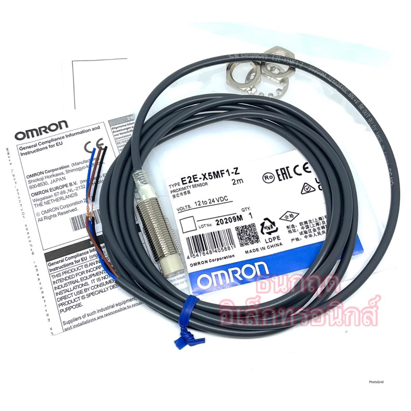 E2E-X5MF1-Z พร็อกซิมิตี้เซ็นเซอร์ M12 ระยะจับ 5มิล 3สาย ชนิด PNP NO Proximity sensor | Shopee ...
