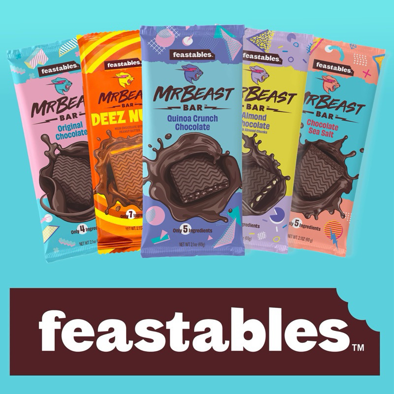 Feastables MrBeast Chocolate Bar 🍫 นำเข้าจาก Australia🇦🇺 | Shopee Thailand