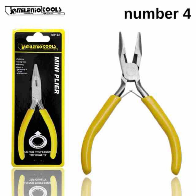 Milenio tools mini plier คีมด้ามเหลือง มี 5 แบบ | Shopee Thailand