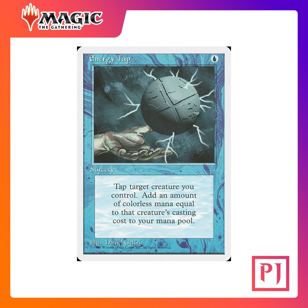 [MTG] Energy Tap [4TH] [BLUE] [COMMON] [NORMAL] [ENG] (การ์ดเมจิค ...