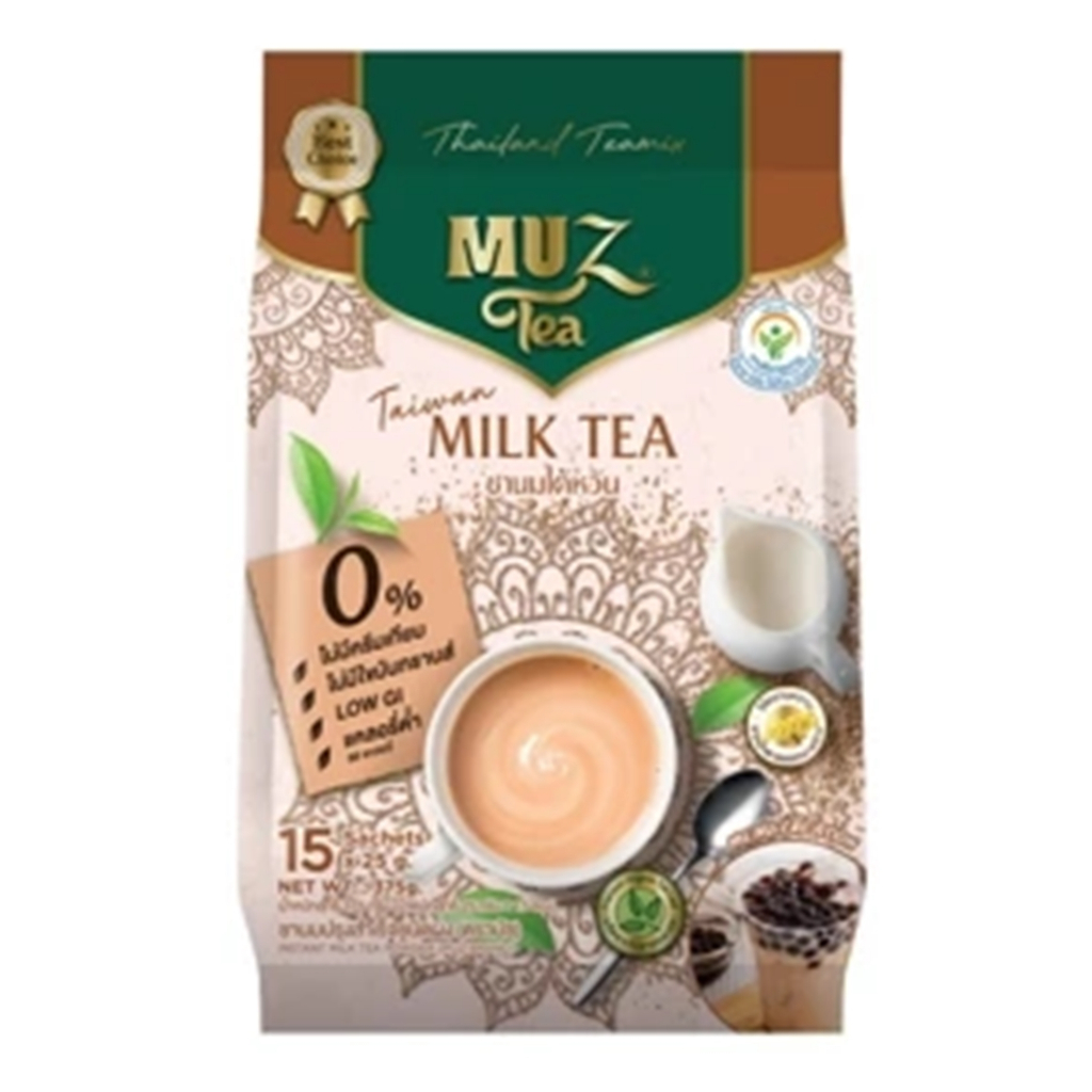 Muz Tea Taiwan Milk Tea 25 g. pack of 15 sachets.ชานมไต้หวัน ปรุงสำเร็จ ...