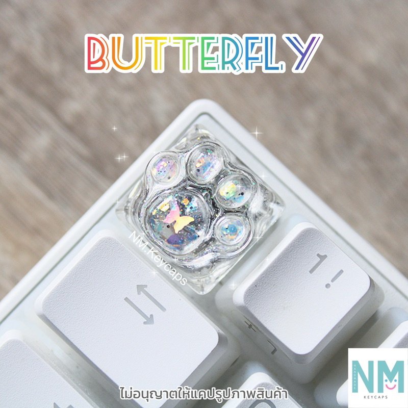 Keycaps Meow Hologram สำหรับ Mechanical Keyboard | Shopee Thailand