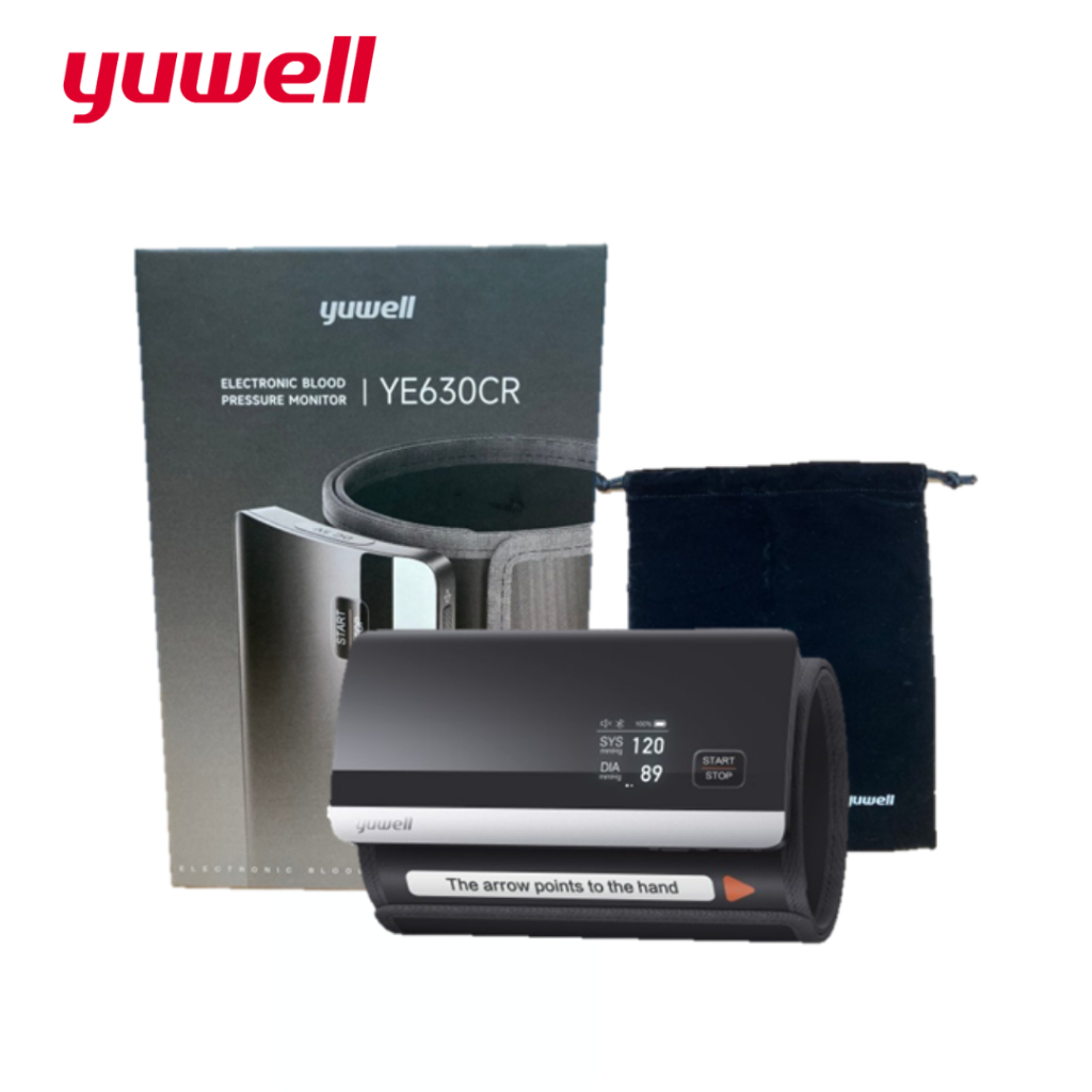 เครื่องวัดความดันโลหิตแบบดิจิตอล ยี่ห้อ YUWELL รุ่น YE630CR | Shopee Thailand