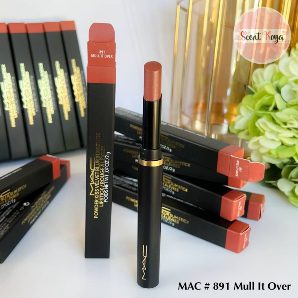 ของแท้ >> ลิปสติก MAC Powder Kiss Velvet Blur Slim Stick Lipsticks สี #891 #893 | Shopee Thailand
