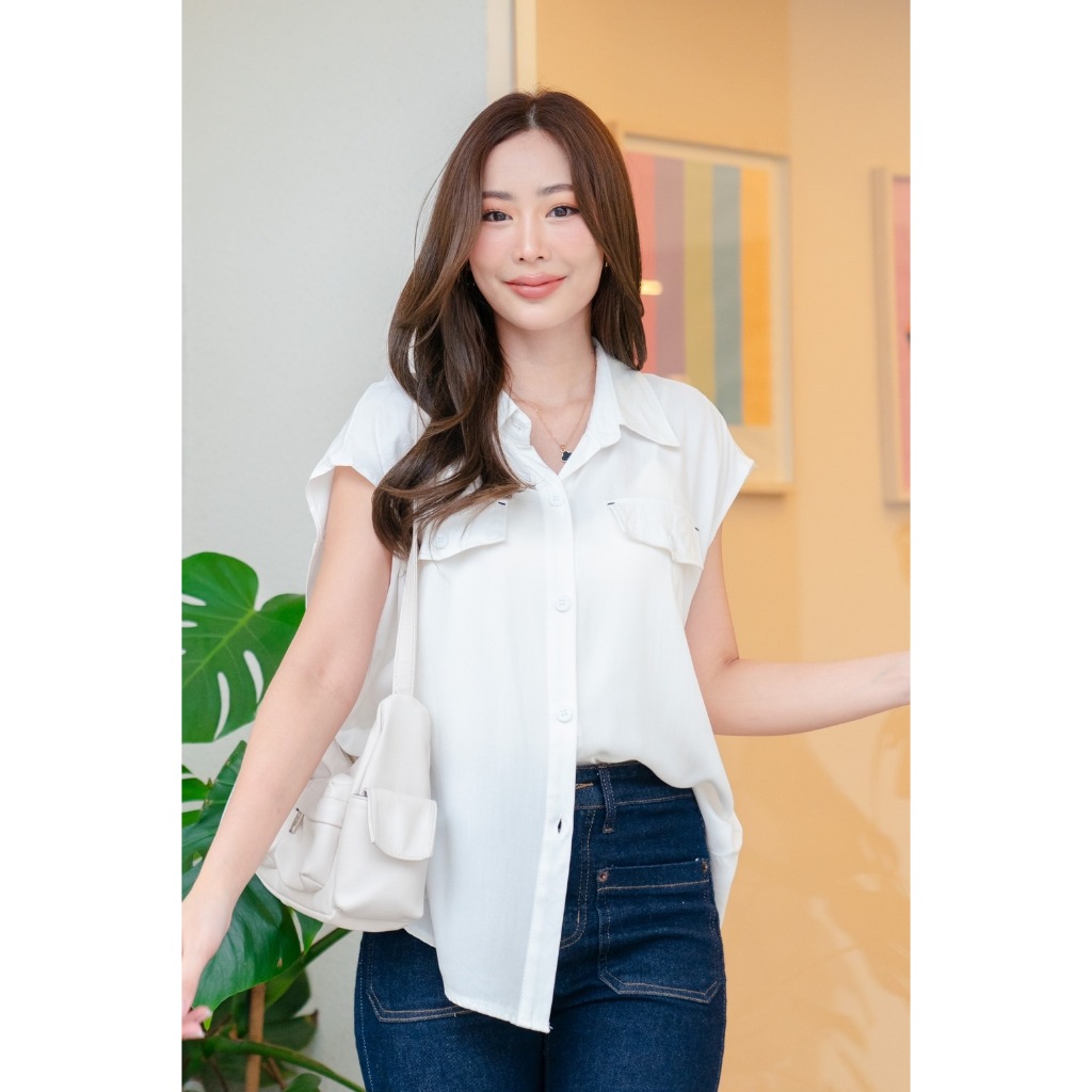 B345 เชิ้ตรุ่นใหม่ ผ้าคือทิ้งตัวใส่สบายสุดๆ เนื้อสัมผัสนุ่มไม่ร้อน ดีเท | Shopee Thailand