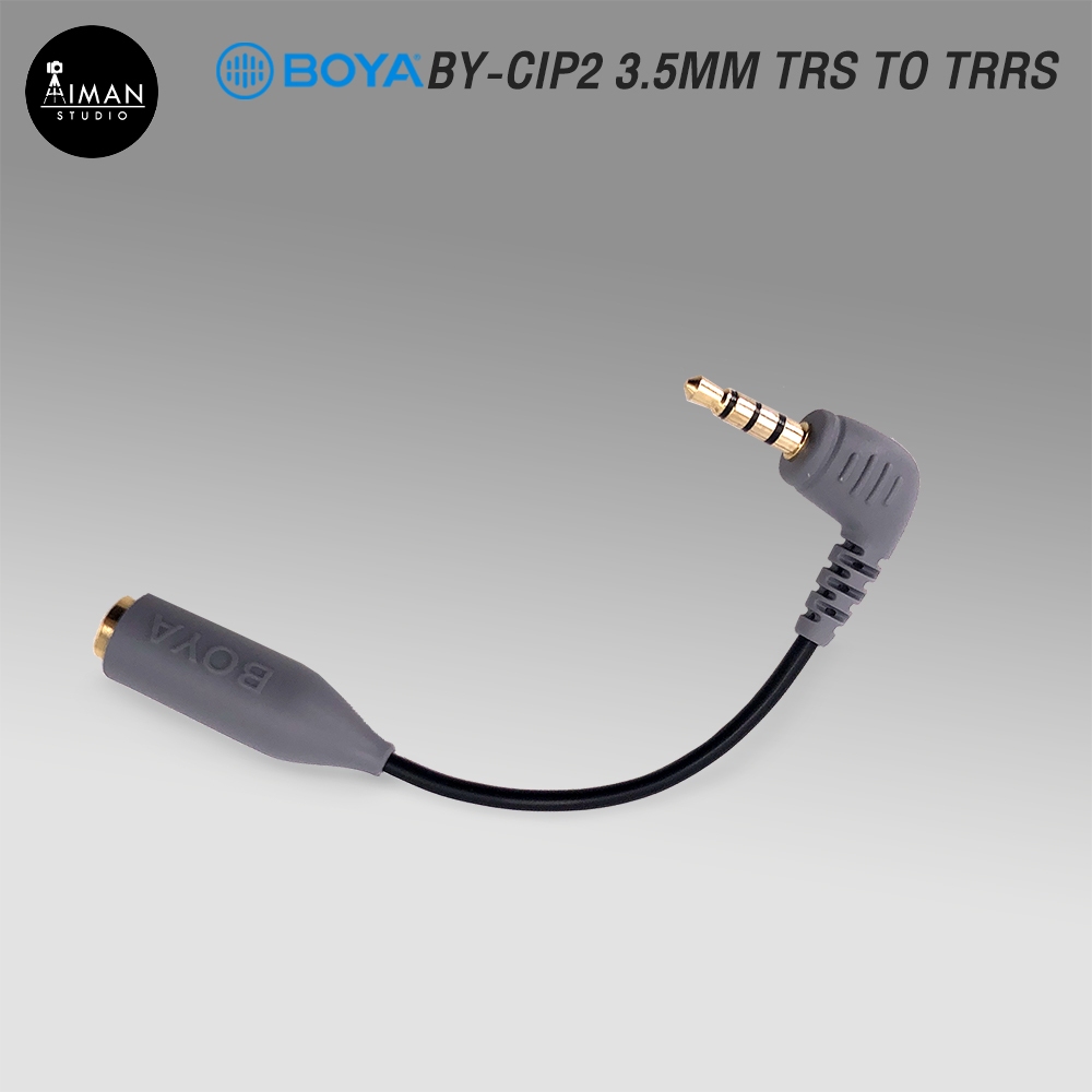 สายแปลงเสียง BOYA BY-CIP2 แบบ TRS to TRRS | Shopee Thailand