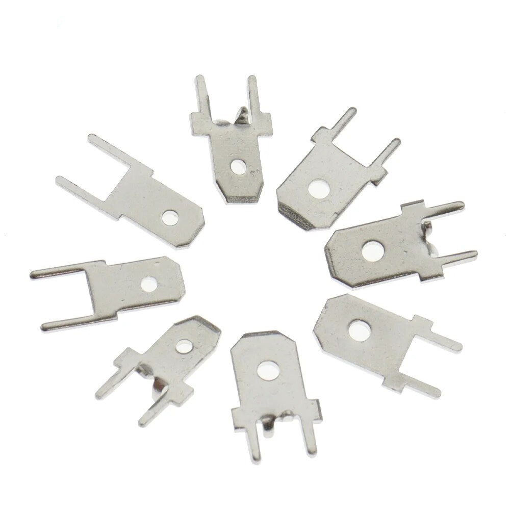 Crimp Tin PCB Connector Contact Male pitch 5.0 หางปลา เสียบบอร์ด ...