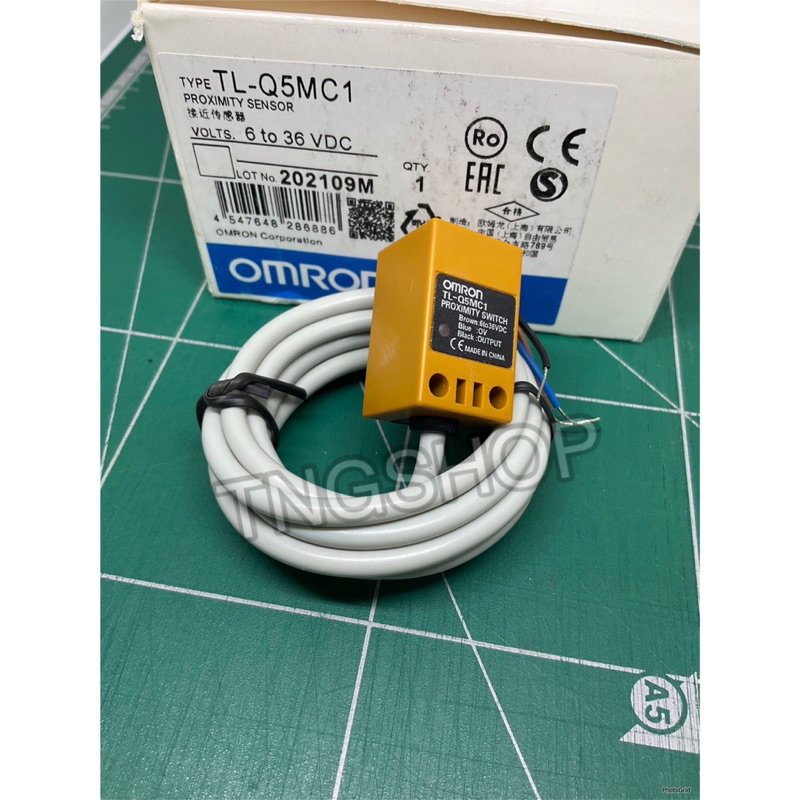 TL-Q5MC1 Omron 3สาย NPN-NO ใช้ไฟ 6-36VDC Proximity Sensor เซ็นเซอร์ จับโลหะ สินค้าสามารถออกบิล ...