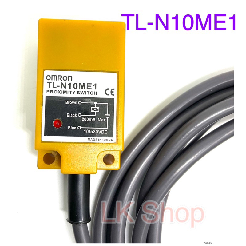 TL-N10ME1 OMRON แท้ Proximity sensor เซ็นเซอร์ NPN-NO 3สาย ใช้ไฟ10-30VDC 200mA (ชนิดจับโลหะ ...