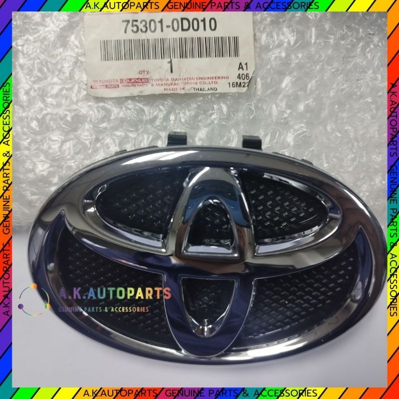 ของแท้! 75301-0D010 โลโก้หน้ากระจัง VIOS ปี 2007 ตรงรุ่น ของแท้ 100% ...
