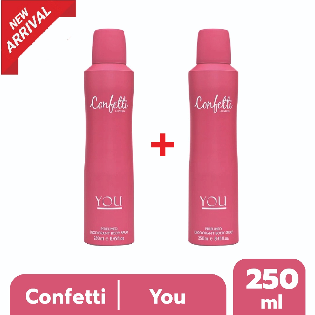 [พิเศษ!! ซื้อ1แถม1] Confetti London Body Spray - You 250ml / คอนเฟตติ ...