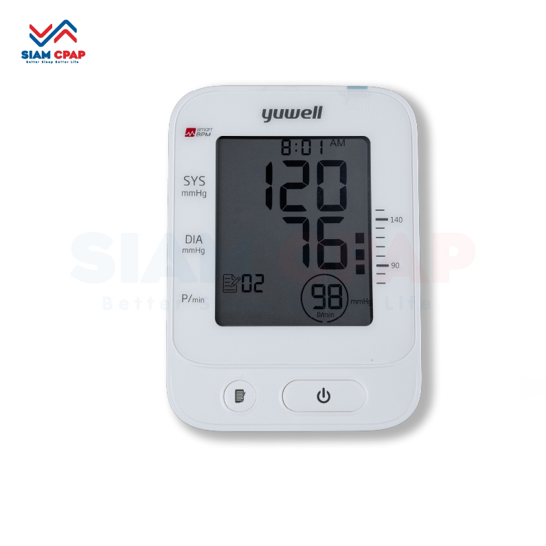 เครื่องวัดความดันโลหิต Yuwell รุ่น YE-660E เสียงพูดภาษาไทย คู่มือภาษา ...