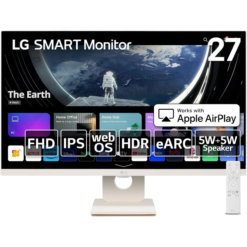 LG MyView Smart Monitor 27" 27U511SA-W, 32" 32SR50F-W,1080P IPS, Wifi ...