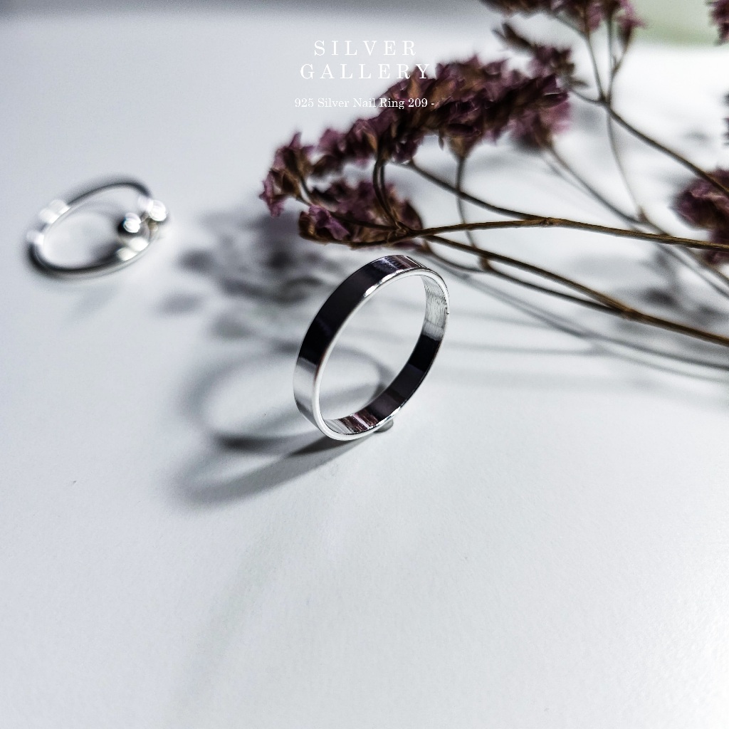 แหวนเงินแท้ 925 Silver Silver Plain Ring แหวนเงินแท้ แหวนเงิน เครื่องประดับเงิน Silver Ring แหวน ...