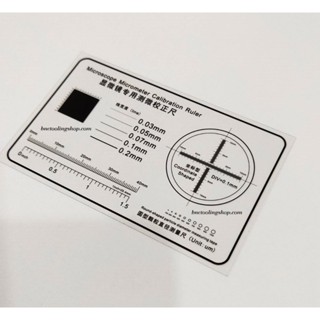 แผ่นใสมาตราฐานเพื่อตรวจสอบงาน, Ruler Microscope Micrometer Calibration ...