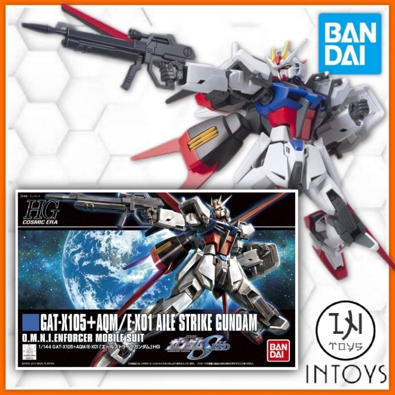 BANDAI - (HG) 1/144 GAT-X105 + AQM E-X01 AILE STRIKE GUNDAM ( Ganpla / Gundam Plastic Kits ...