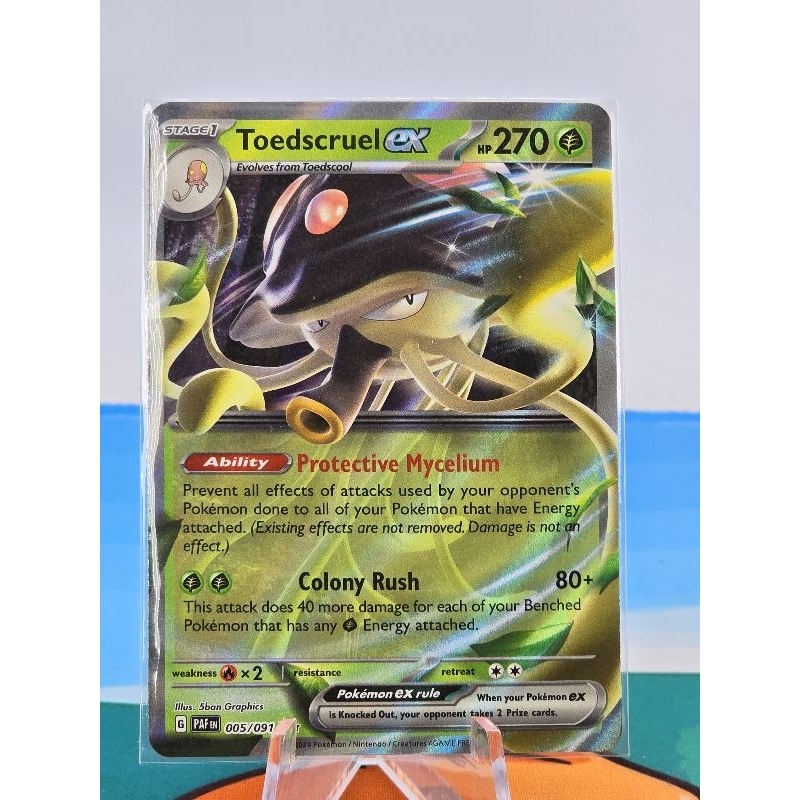 Pokemon Card "Toedscruel EX 005/091" ENG Paldean Fates | Shopee Thailand