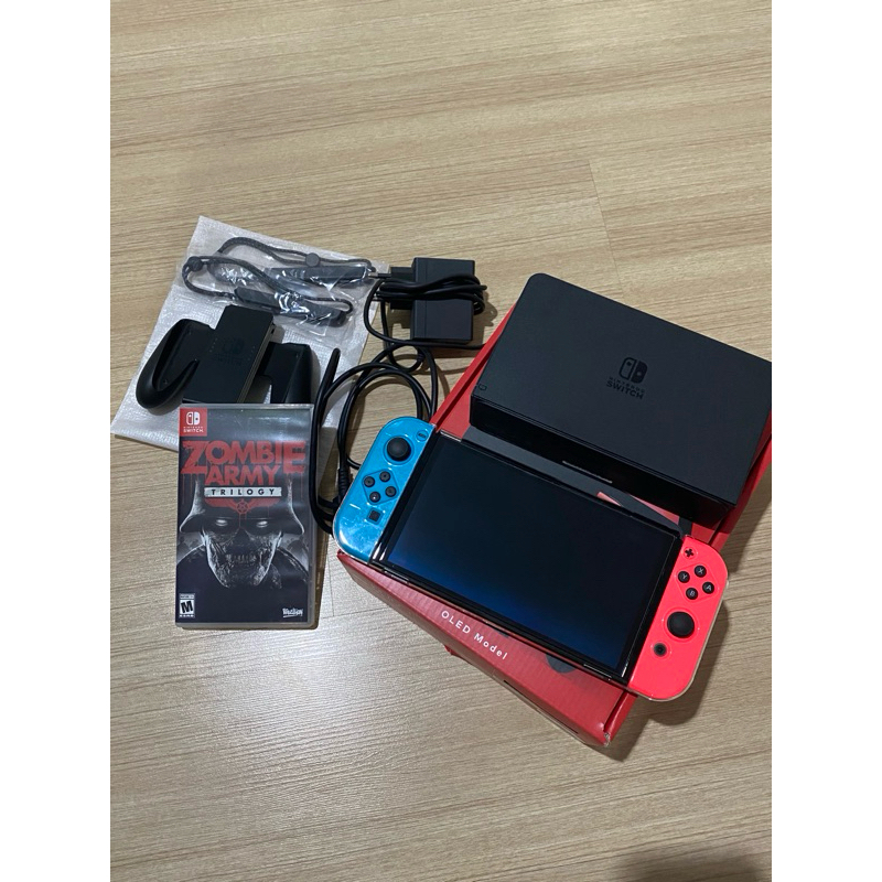 📍ลดราคา📍ส่งต่อ Nintendo Switch OLED สี Neon แถม‼️แถมเกม Zombie Army ...