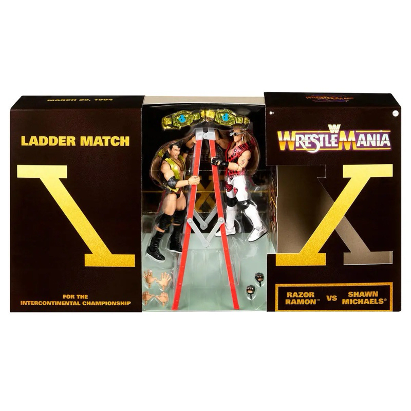 Mattel WWE Elite WrestleMania X Ladder Match Razor Ramon vs. Shawn ...