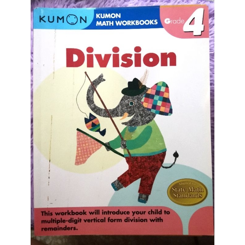 Kumon Math Work books grade 4 - Division ราคา 250บาท | Shopee Thailand