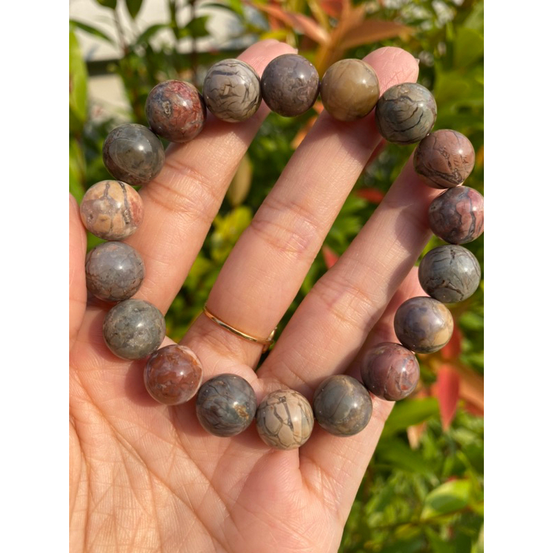 สร้อยหิน Alashan agate อาลาซานอาเกต | Shopee Thailand