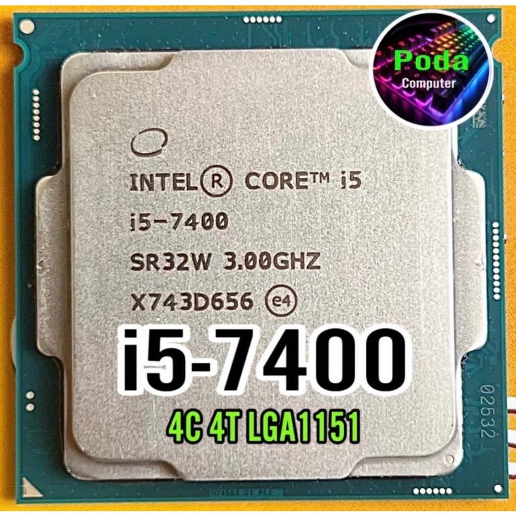 CPU intel i5-6400/ i5-6500/ i5-6600/ i5-7400/ i5-7500/ i5-7600 Socket 1151 ฟรีซิลิโคน1ซอง ...
