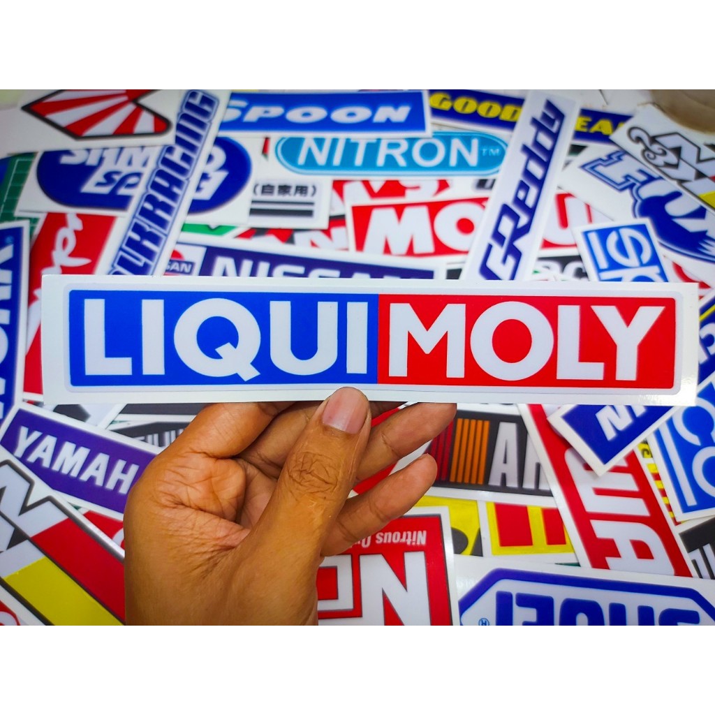 สติ๊กเกอร์ติดรถ LIQUI MOLY เคลือบกันรอย กันน้ำ เกรด 2 ปี ขนาด 19.5 x 3 ...