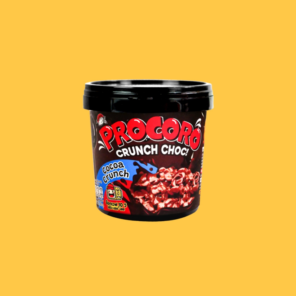 Procoro Crunch Choc โปรโกโร่ ครั้นช์ ช็อก (ช็อกโกแลตลาวาซีเรียล) 120 g. | Shopee Thailand