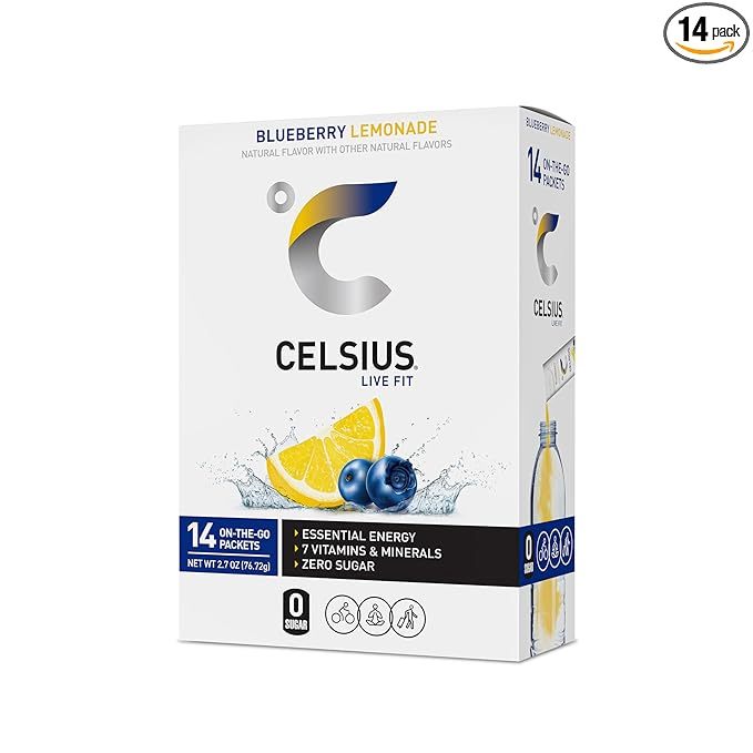 CELSIUS On-the-Go Essential Energy Drink Mix, Zero Sugar (14pcs ...