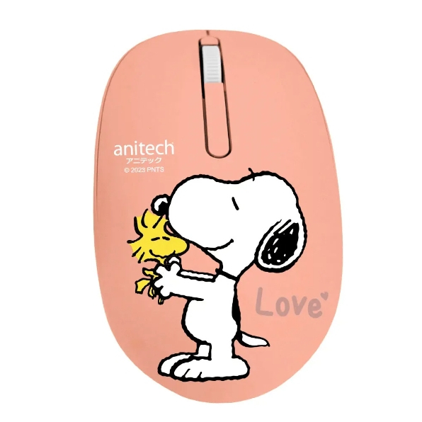เมาส์ไร้สาย Anitech Wireless Mouse Vertical (SNP-W235) Snoopy Pink รับ ...