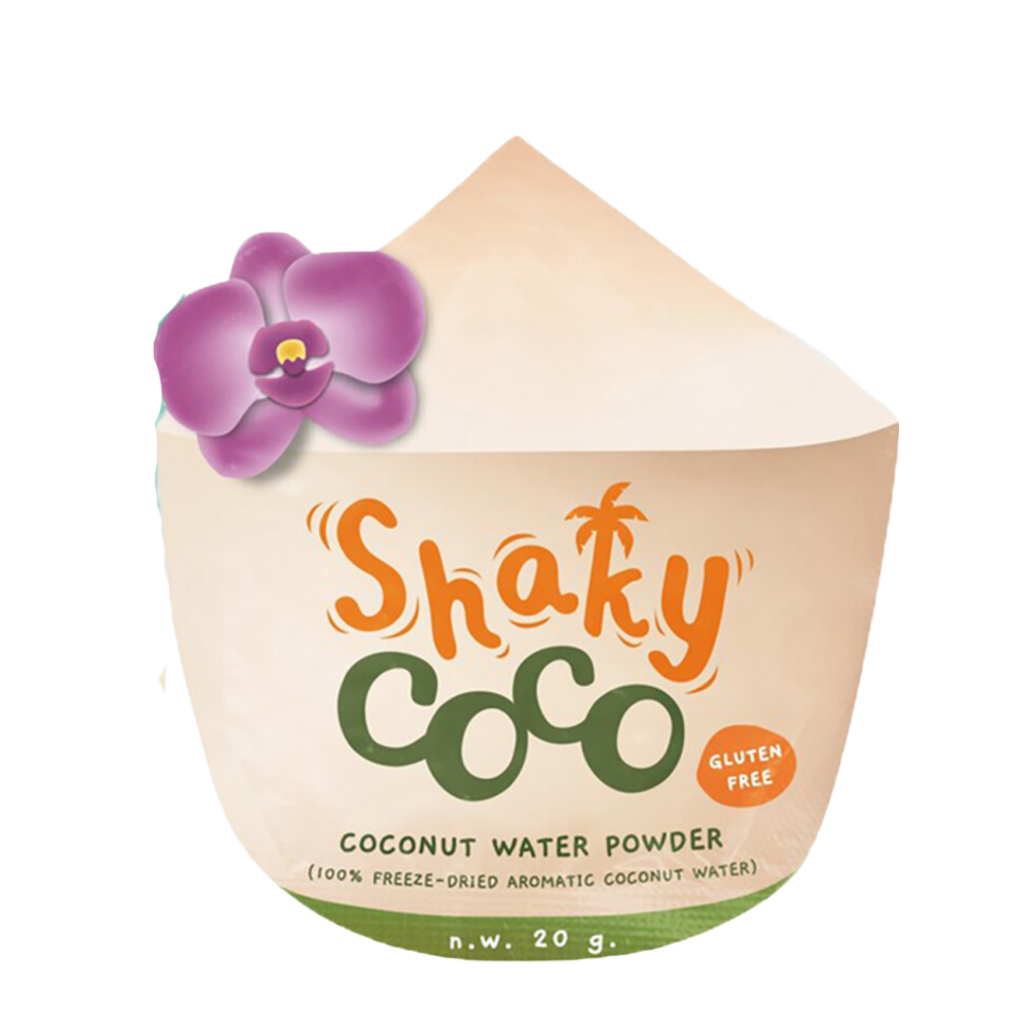 Shaky coco ผงน้ำมะพร้าวออแกนิคฟรีซดราย 100% 20g Organic coconut juice ...