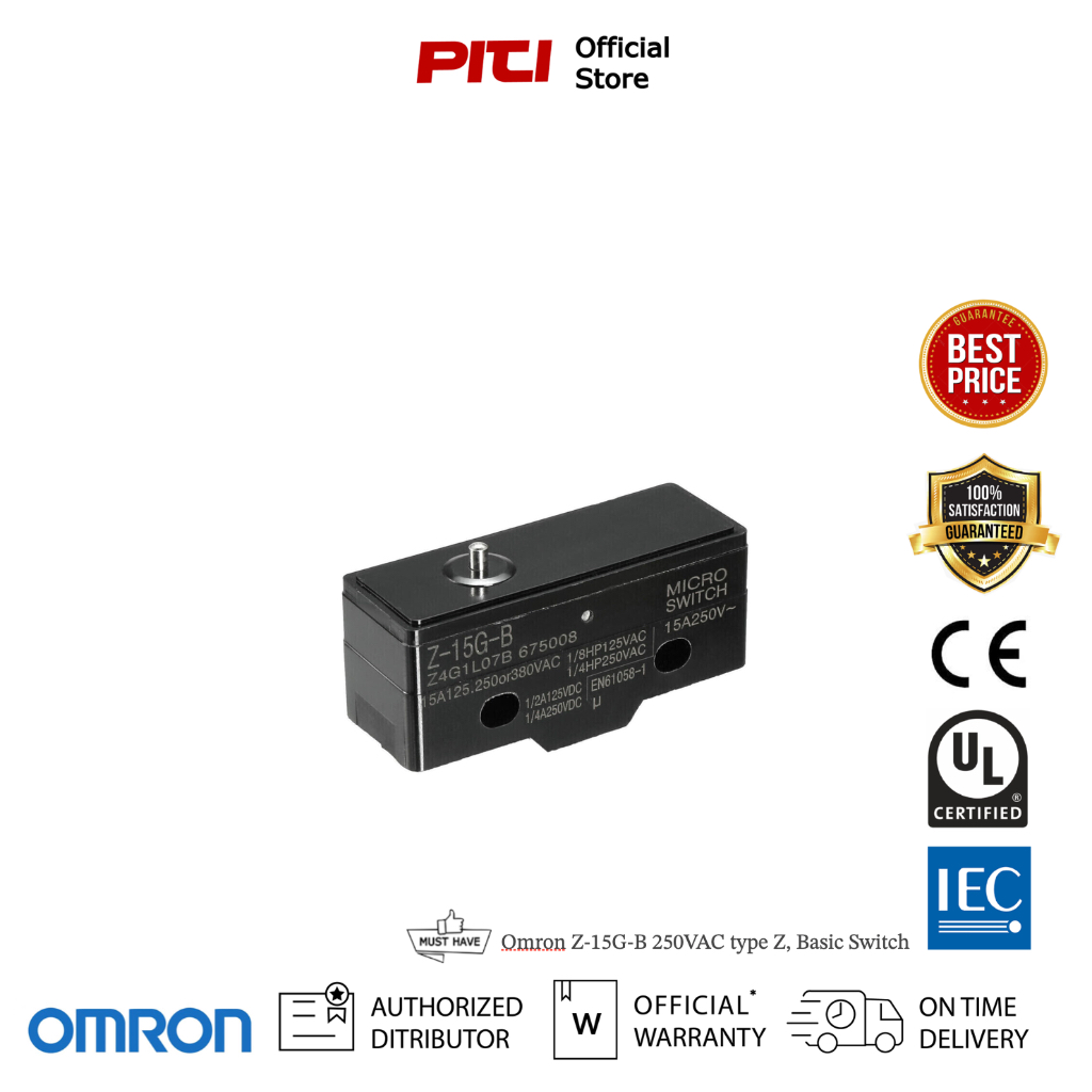 Omron Z-15G-B 250VAC type Z, Basic Switch | Shopee Thailand